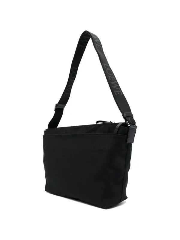 Loewe Flex Medium Canvas And Suede Crossbody Bag