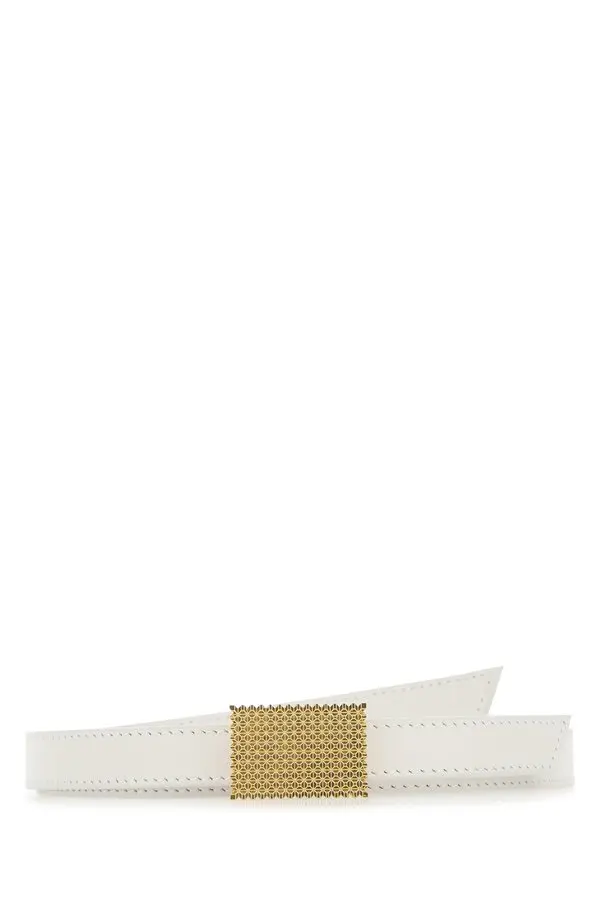 LANVIN Leather Belt With Embellished Buckle - Multicolor