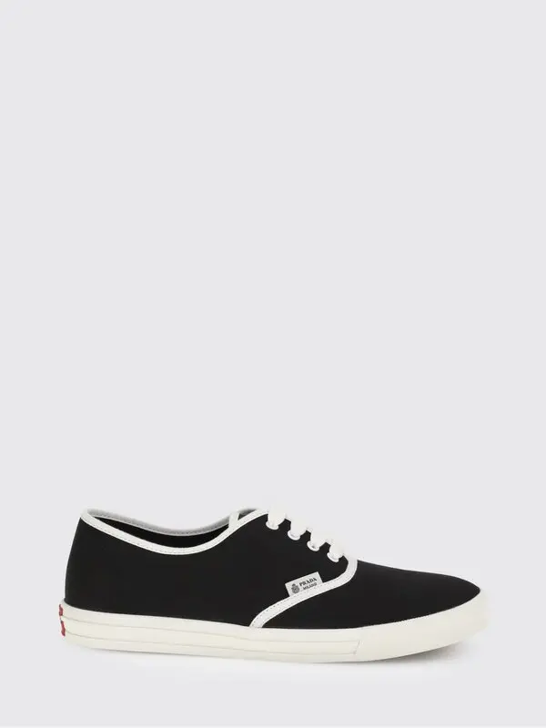 Prada Lace-up Canvas Sneakers