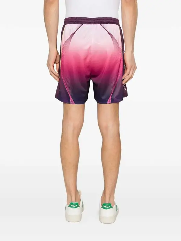 Casablanca Aubergine Faded Logo Shorts