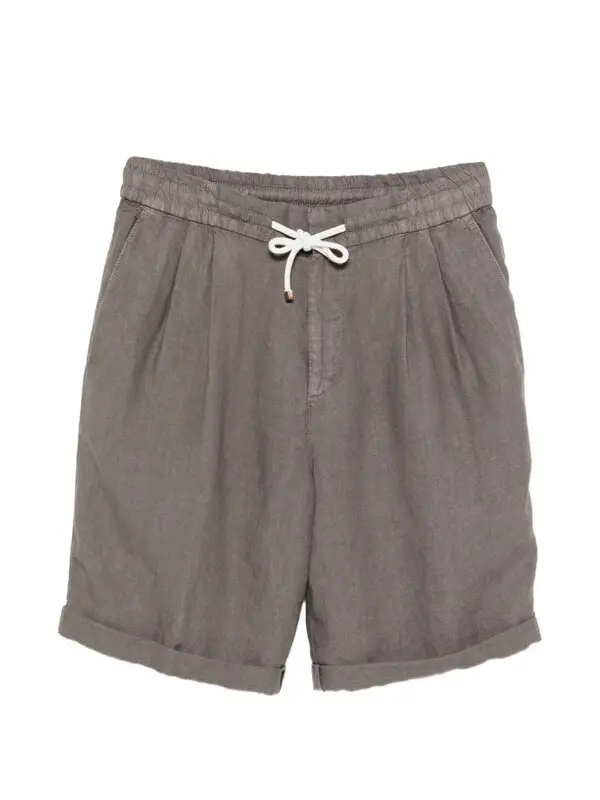 Brunello Cucinelli Linen Bermuda Shorts - Multicolor