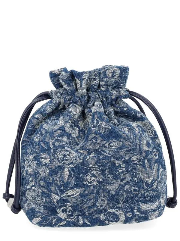 GANNI Denim Tapestry Bag