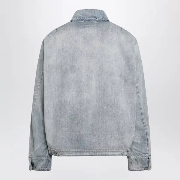 MAISON MARGIELA Washed Zip-up Denim Jacket - Blue