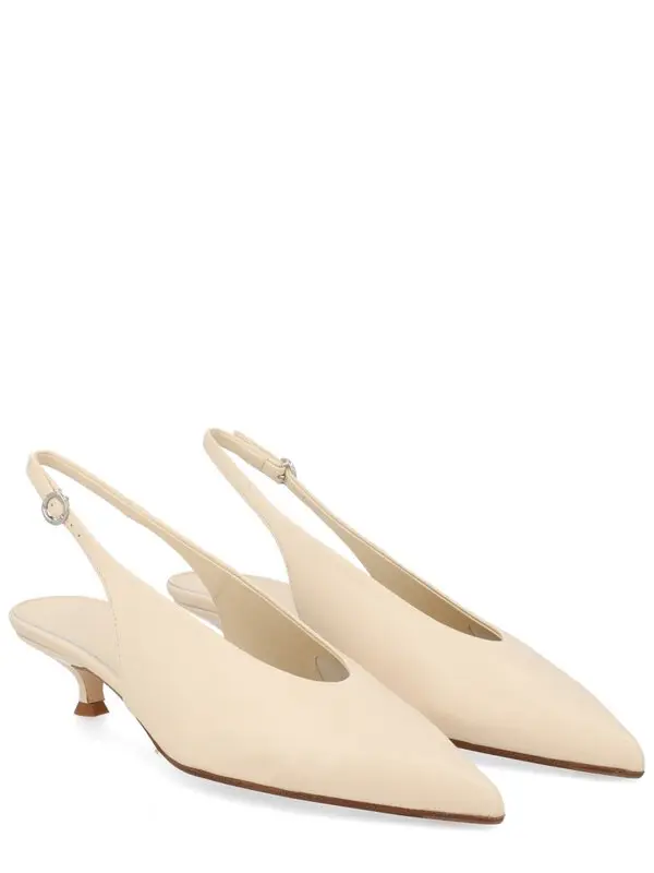 AeydĒ Camila Slingback Pumps - Cream