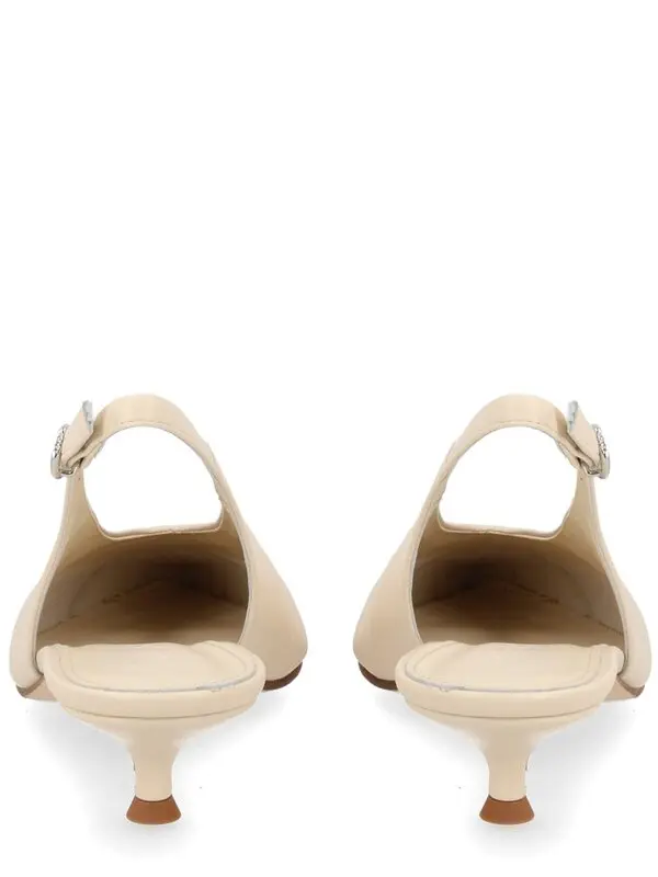 AeydĒ Camila Slingback Pumps - Cream