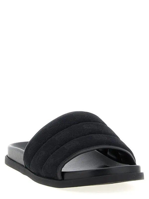 Gucci Padded Gg Fabric Slides