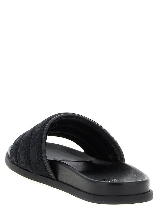 Gucci Padded Gg Fabric Slides