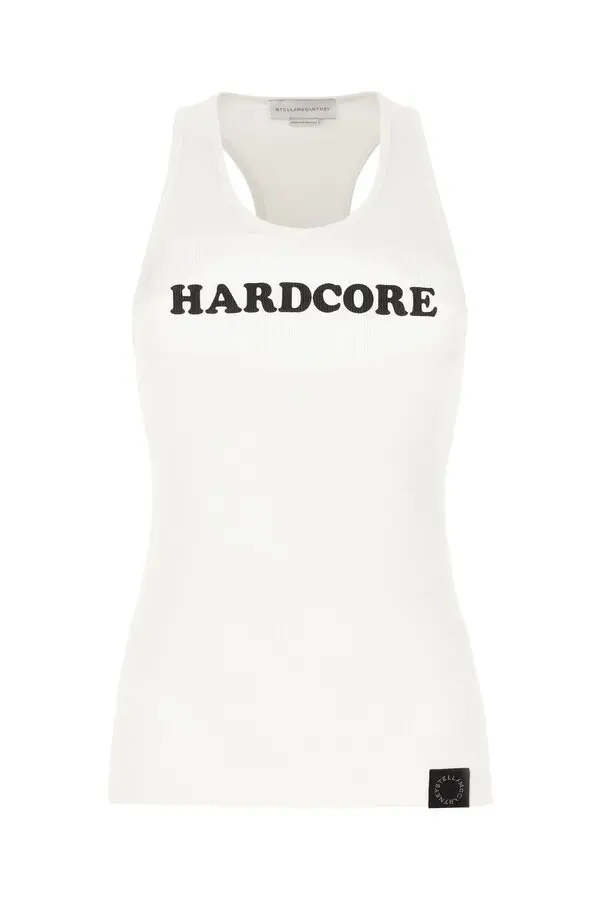 Stella McCartney Ribbed Tank Top With Graphic Print - Multicolor