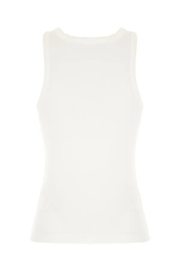 DIESEL® Ribbed Tank Top With Logo Detail