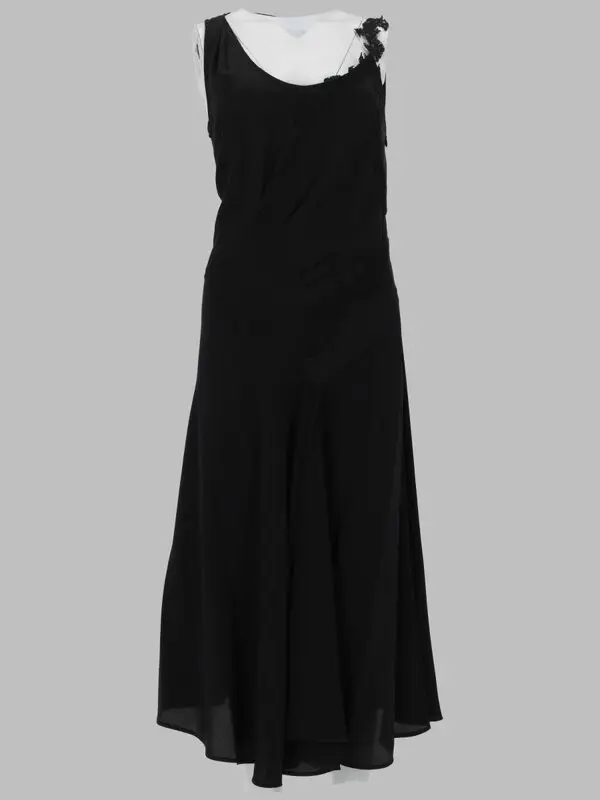 Victoria Beckham Lace Insert Dress - Black