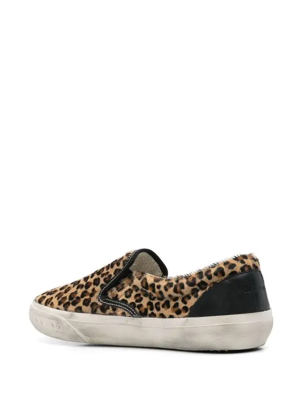 GOLDEN GOOSE Vce Leopard Print Slip-on Sneakers