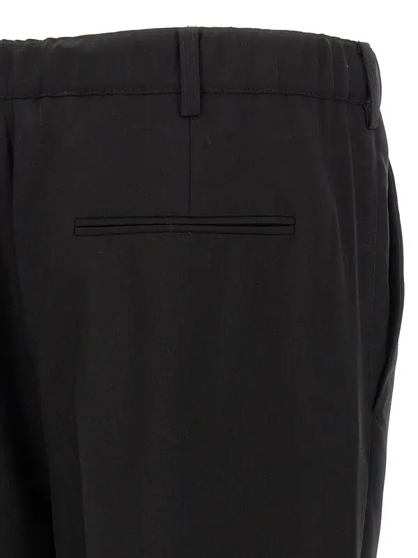 Marni Tropical Wool High-waisted Wide-leg Trousers