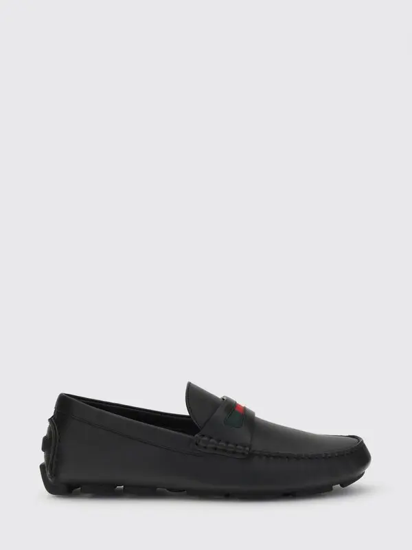 Gucci Calf Leather Loafers With Taurus Sole - Black