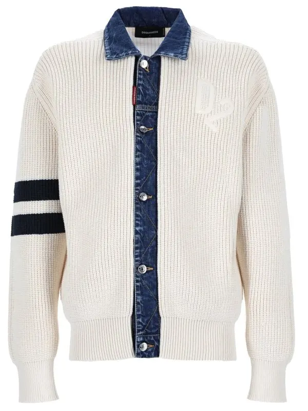 Dsquared2 Cardigan With Logo - White