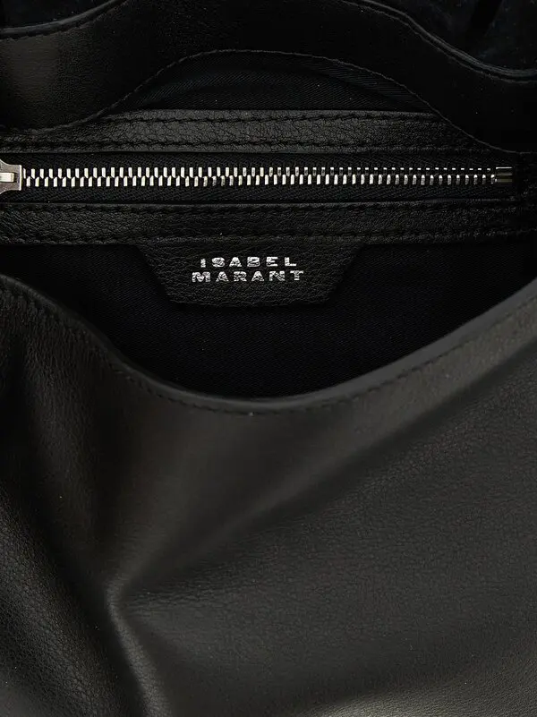 Isabel Marant Étoile Bolton Leather Shoulder Bag - Black
