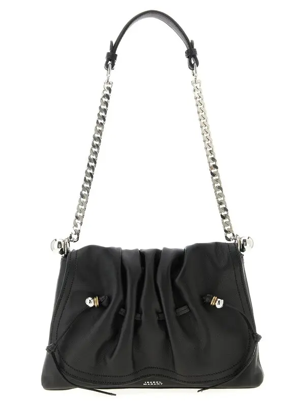 Isabel Marant Étoile Bolton Leather Shoulder Bag - Black