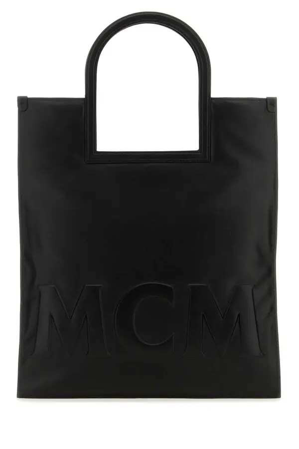 Mcm Nappa Leather Aren Shopping Bag - Black