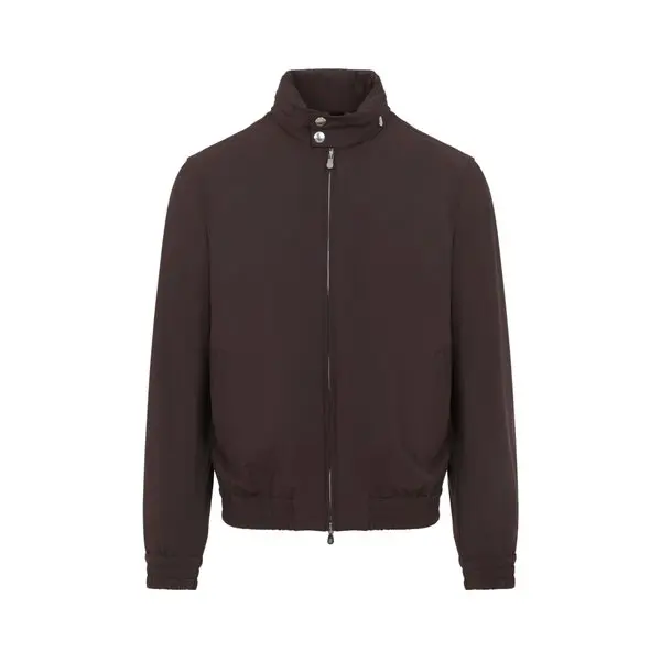 Brunello Cucinelli Nylon Windbreaker Jacket - Brown