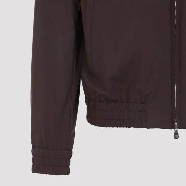 Brunello Cucinelli Nylon Windbreaker Jacket - Brown
