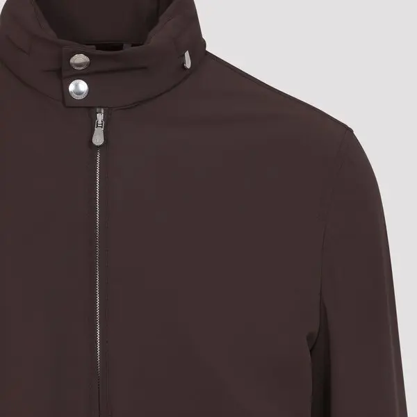 Brunello Cucinelli Nylon Windbreaker Jacket - Brown