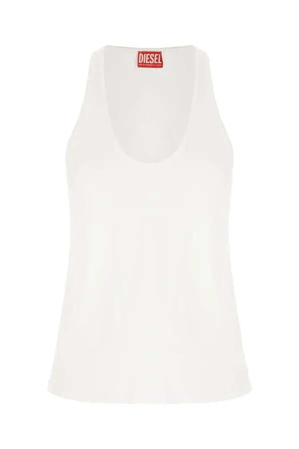 DIESEL® Ribbed Tank Top With Logo