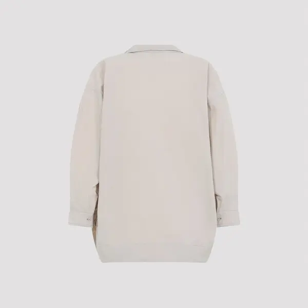 LEMAIRE Cotton Crepe Blouse With Tie Detail