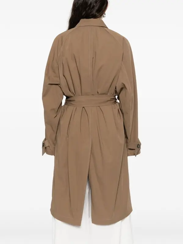 TOTEME Belted Cotton Trench Coat - Multicolor
