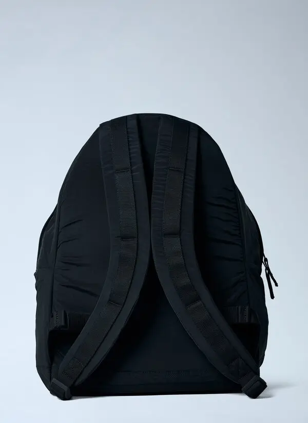 Stone Island Logo Motif Backpack - Black
