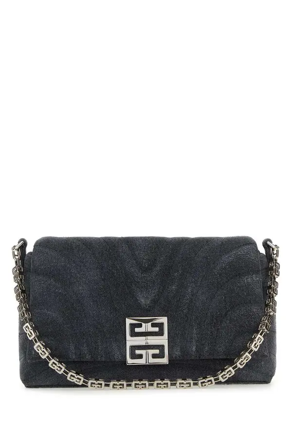 Givenchy Medium 4g Soft Denim Handbag - Black