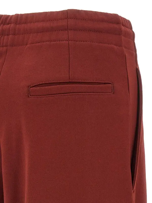 Dries Van Noten Hadium Brushed Cotton Wide Leg Trousers - Red
