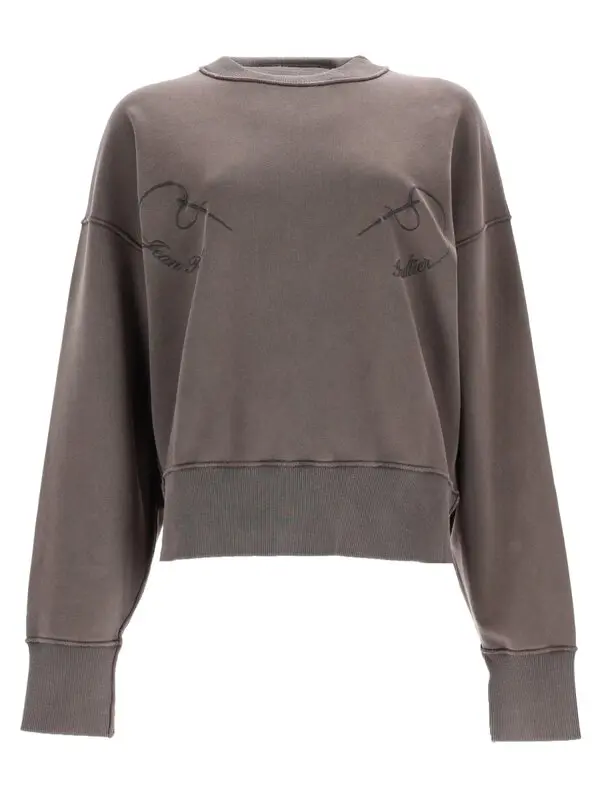 JEAN PAUL GAULTIER Embroidered Sweatshirt - Gray