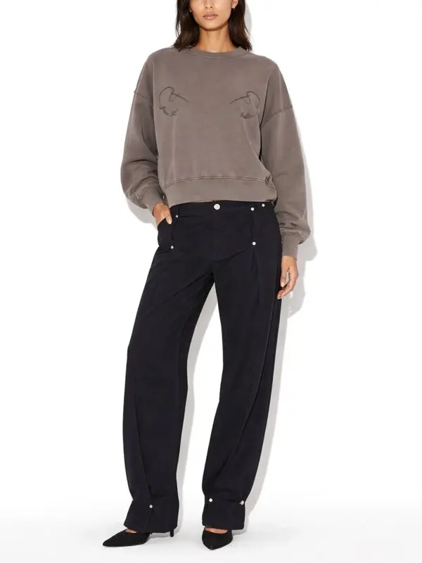 JEAN PAUL GAULTIER Embroidered Sweatshirt - Gray