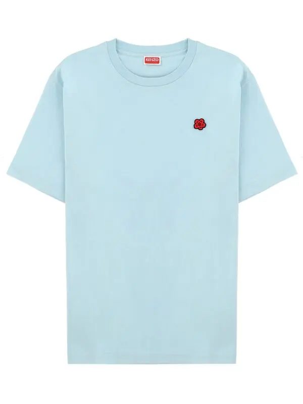 Kenzo T-shirt With Boke Flower Embroidery - Multicolor
