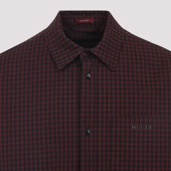 Gucci Macro Vichy Checked Shirt Jacket
