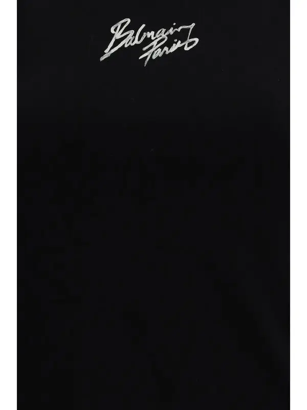 Balmain Paris Brush Print Tank Top - Black