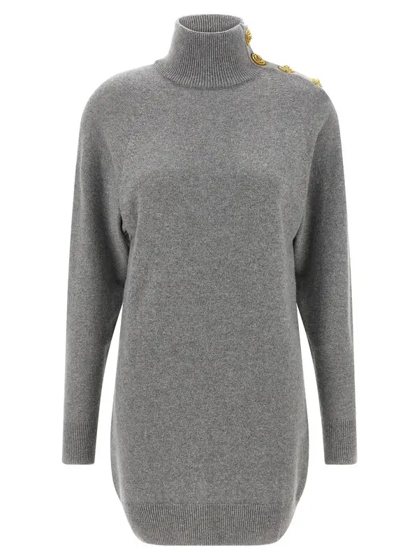 Balmain Cashmere Wool Mini Dress