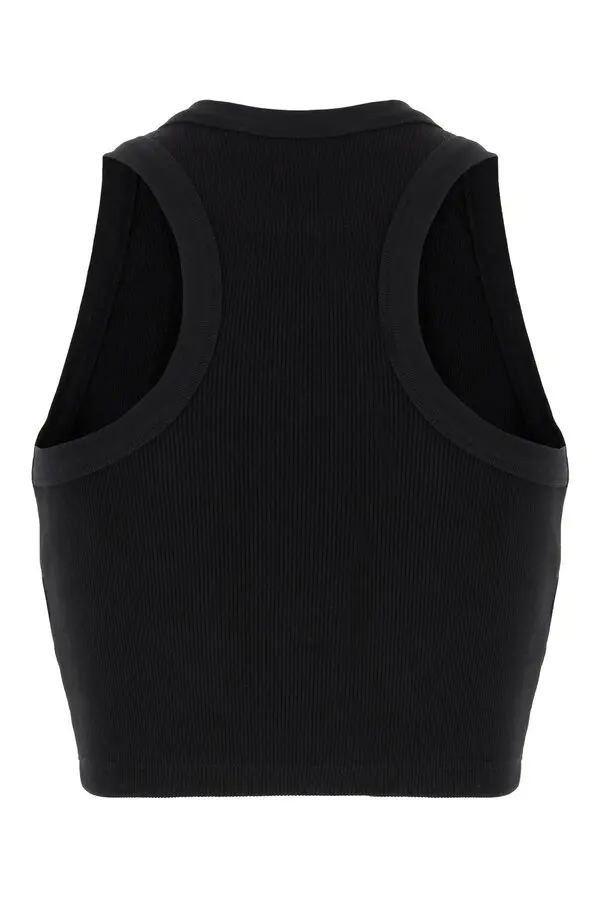 Givenchy Ribbed Cropped Top With Logo