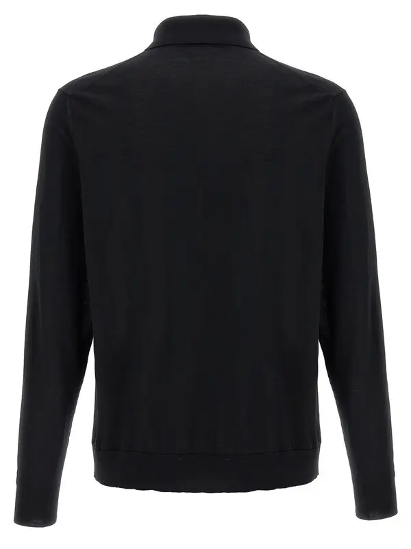 Kiton Ciro' Polo Shirt - Black