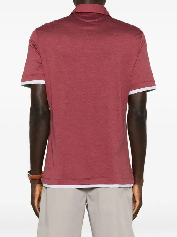 Brunello Cucinelli Silk And Cotton Polo Shirt