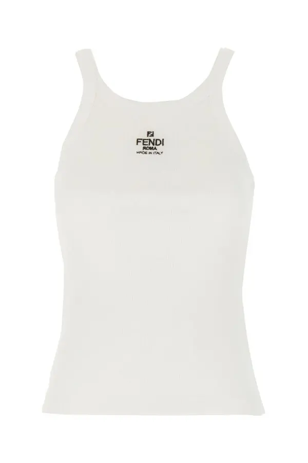 Fendi Ribbed Tank Top - Multicolor