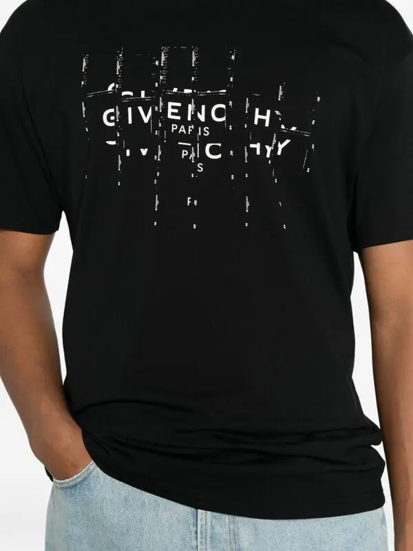 Givenchy Logo Cotton T-shirt - Multicolor