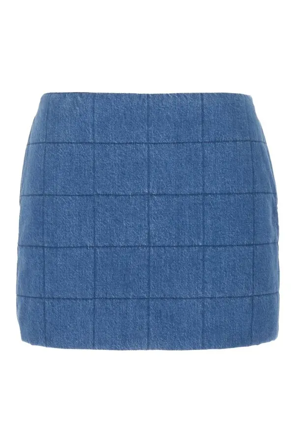 Gucci Quilted Denim Mini Skirt - Multicolor