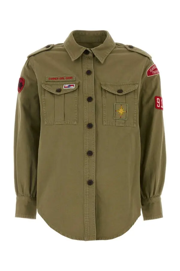 Isabel Marant Étoile Army Cotton Umberta Shirt - Green
