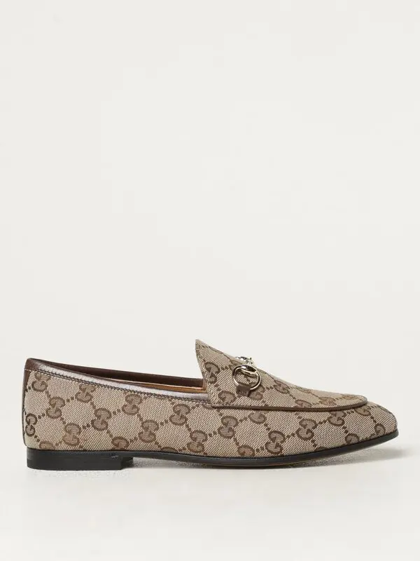 Gucci Monogrammed Loafers - Cream