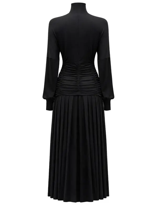 GANNI Long Dress With High Neck