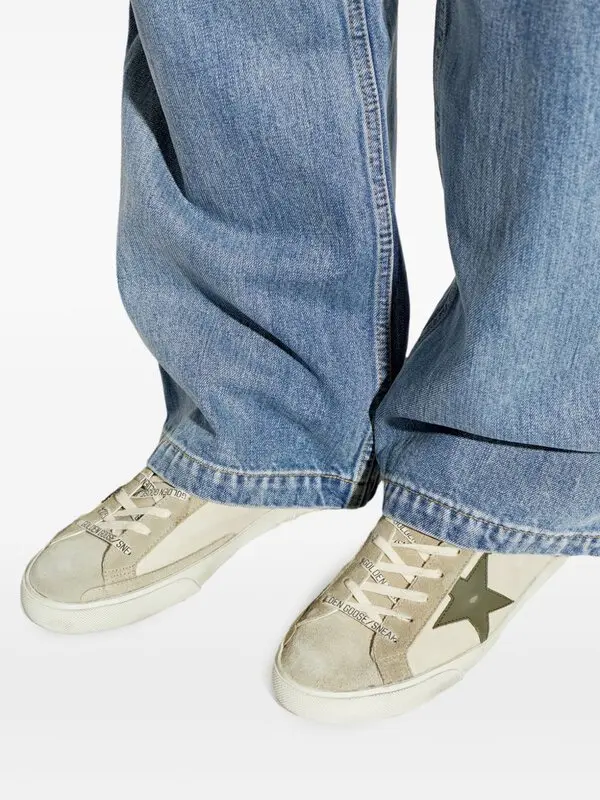 GOLDEN GOOSE Super-star Leather Sneakers - Multicolor