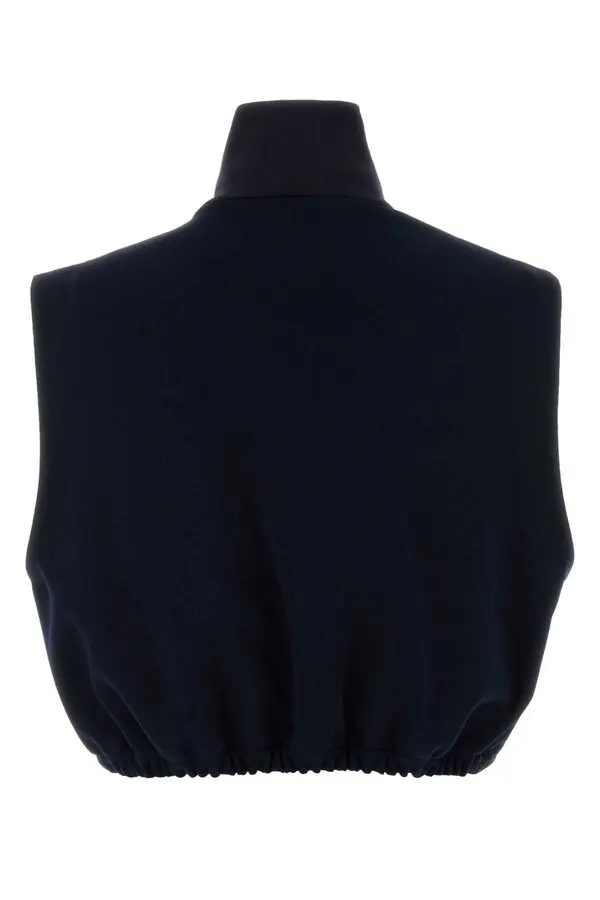 Miu Miu Cropped Zip-up Top
