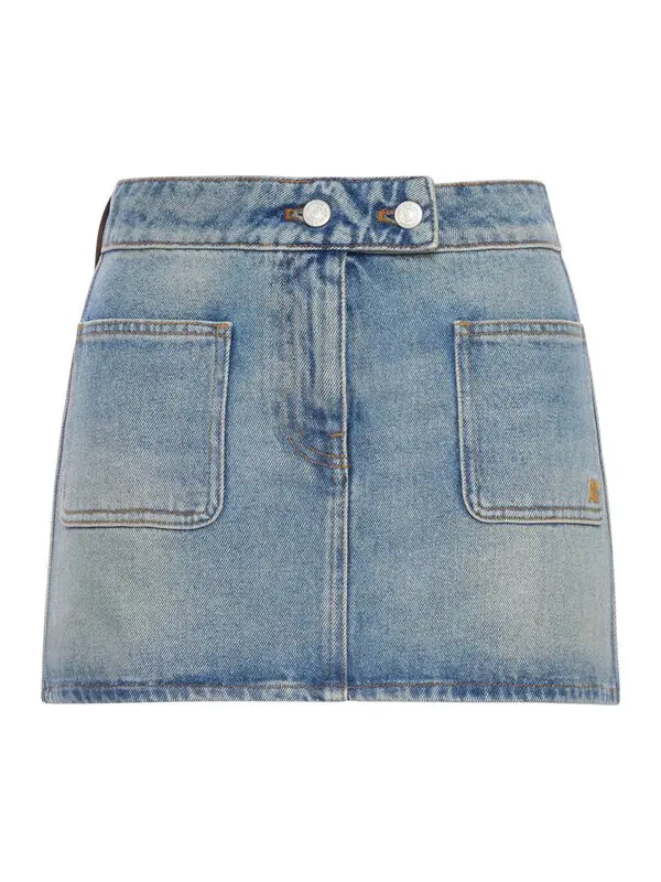 COURREGES Signature Denim Miniskirt - Multicolor