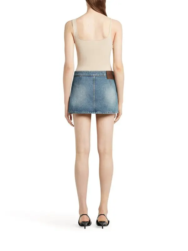 COURREGES Signature Denim Miniskirt - Multicolor
