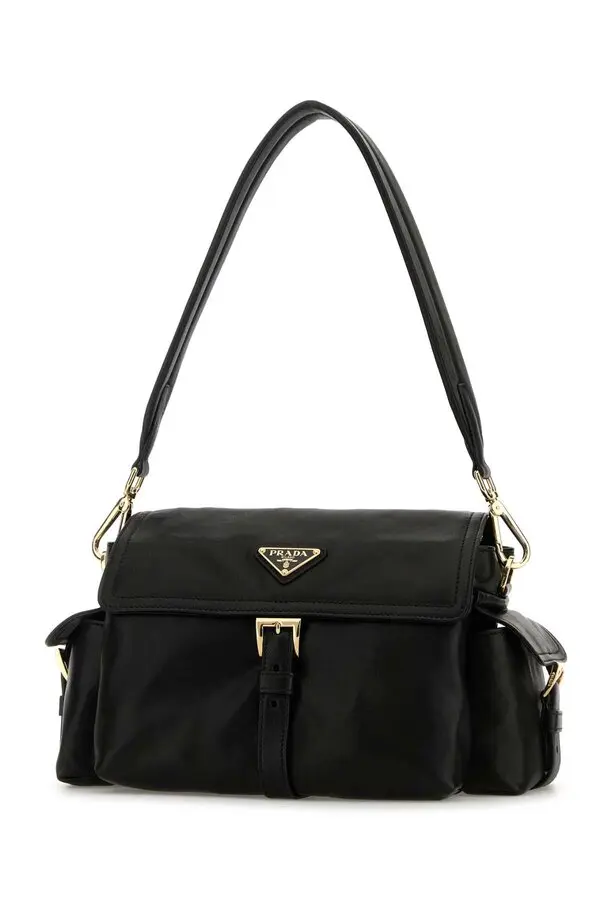 Prada Nappa Leather Explore Shoulder Bag - Black